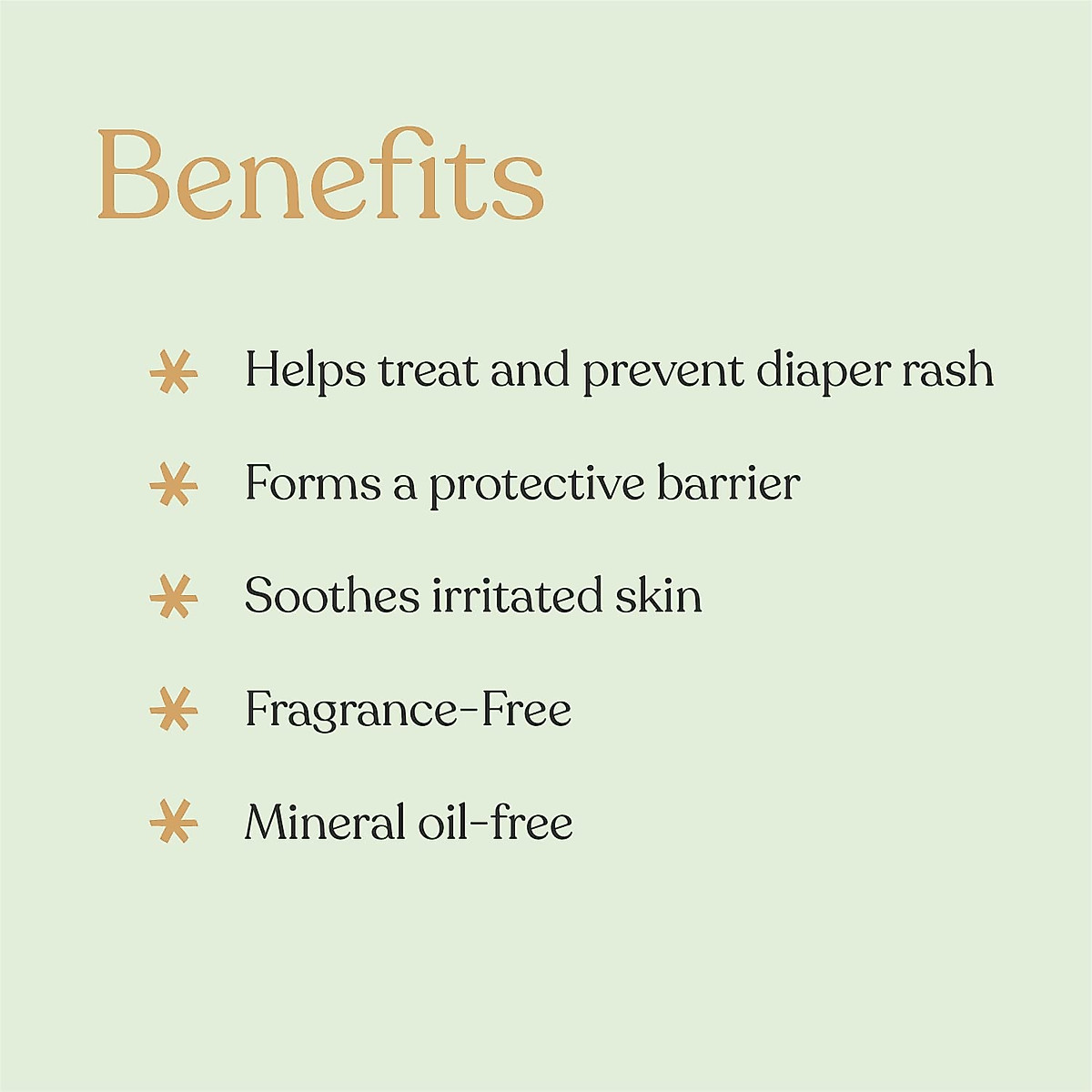 EllaOla Organic Protective Baby Diaper Rash Cream for Sensitive Skin - 14% Zinc Oxide Rash Ointment Cream Soothes Irritation, Protects from Chafing and Inflammation, Fragrance Free | 3 fl. oz.