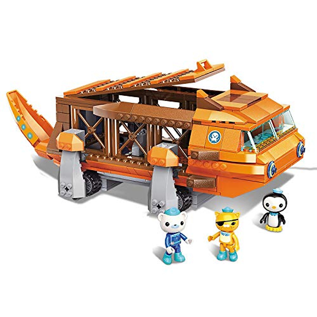 BASEPLATES for Age 6+ Building Block Ocean Adventure Octonauts GUP-G Mobile Speeders Launcher & Barnacles Kwazii Peso 378pcs Building Brick Set-No Package Box (3706)