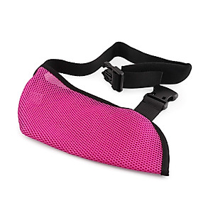 Soles Pediatric Mesh Arm Sling with Padded Shoulder Strap (Pink)