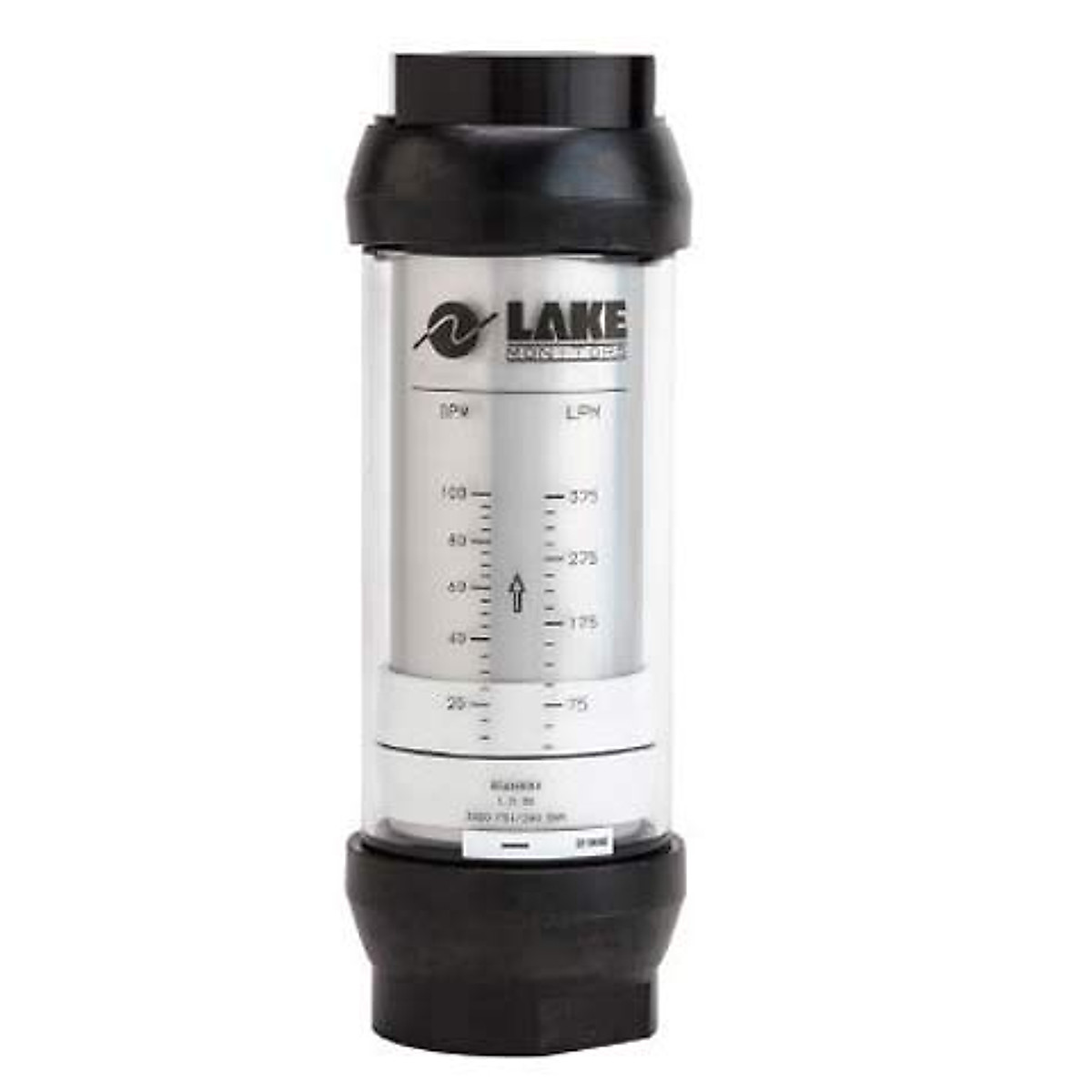 Lake Monitors Basic Variable Area Water Flow Meter (Brass with 1/2”NPT + 1-10 GPM)