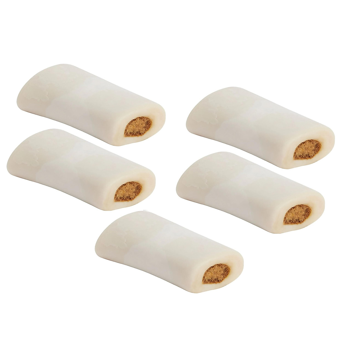 MPP Stuffed Cheese Shin Bones 4 Inch Refillable Nutritious Dog Dental Care Chews (5 Bones)