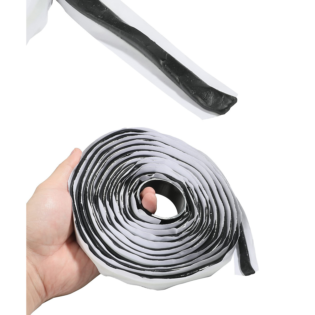 ESEWALAS 13FT Butyl Rubber Sealant Tape,Headlight Sealant Retrofit Refit Butyl Rope Rubber Glue Reseal,Waterproof Butyl Tape Sealant Sound Deadening Rope Caulk Tape