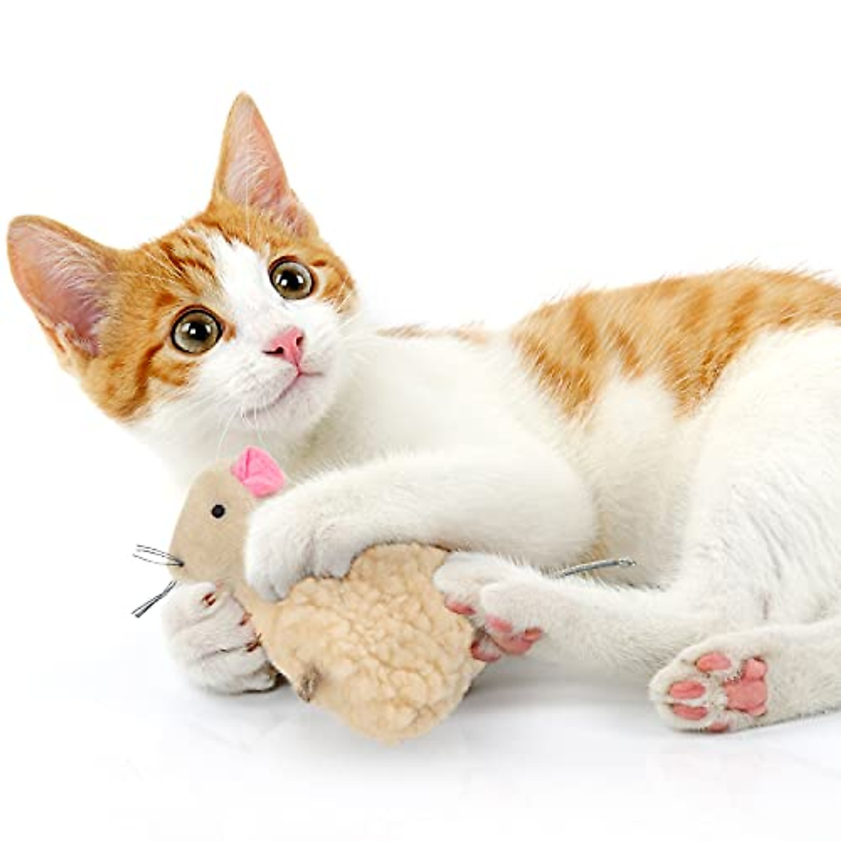 SmartyKat Madcap Mania Refillable Plush Catnip Cat Toy, Includes Catnip Tube - Randomly Selected Color, One Size