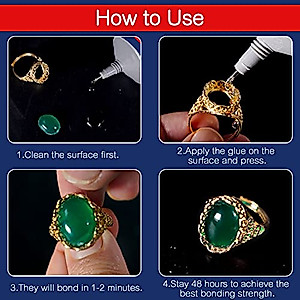 B-7000 Jewelry Glue with Precision Tip, High Flexible Craft Glue, Waterproof Rhinestone Glue for Jewelry, Craft DIY, Clothes, Shoes (25ml)