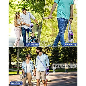 OriJoy Water Bottle Carrier Holder Pouch with Phone Pocket for Stanley Quencher H2.0 & Adventure 40 oz Tumbler, Protector Sleeve with Strap