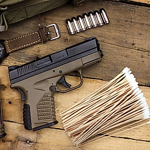 Yinghezu 200 Pcs Count 6" Inch Long Cotton Swabs with Wooden Handles Cotton Tipped Applicator, Cleaning with Wood Handle for Oil Makeup Gun Applicators, Eye Ears Eyeshadow Brush and Remover Tool