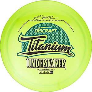 Discraft Paul McBeth Signature Titanium Undertaker Distance Driver Golf Disc [Colors May Vary] - 170-172g