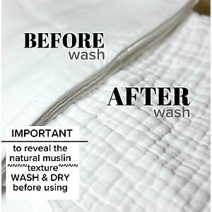 A-Zzz 100% Muslin Cotton Duvet Cover - Convertible to Cooling Adult Muslin Blanket/Light Summer Comforter, Hot Sleeper, Breathable Gauze, Zipper Closure, 2 Pillowcases (White, King (U.S. Standard))