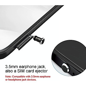 VIWIEU USB C Anti Dust Plugs Protector, Waterproof C Port Cover Cap Phone Charm 4 PCS Compatible with iPhone 15 Plus Pro Max Samsung Galaxy S24/S23/S22/S21/S20 Ultra Earbuds Wireless Charging (Black)