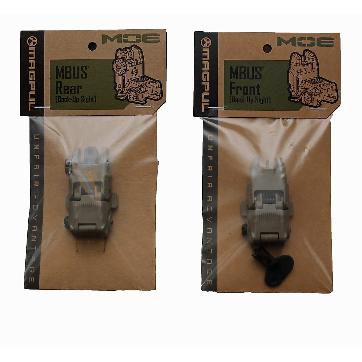 Magpul MBUS Sight Set GEN 2 Color Flat Dark Earth Front & Rear Included