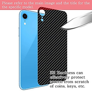 [2 Pack] Synvy Back Protector Film, Compatible with Google Nexus 10 10" Nexus10 Black Carbon TPU Guard Skin Sticker [ Not Front Tempered Glass Screen Protectors ]