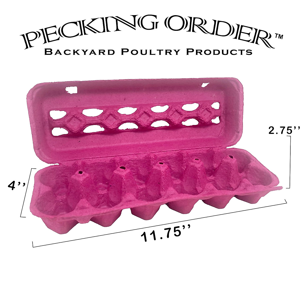 Pink Paper Pulp Egg Cartons - 50 Pack
