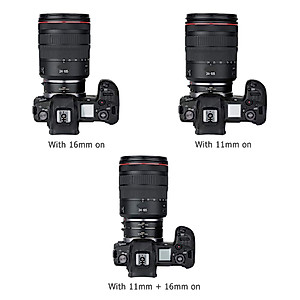 JJC RF Mount Auto Focus Macro Extension Tube Ring Set for Canon EOS R R3 R5 R6 Mark II R6 R7 R8 R10 R50 RP R100 Mirrorless Camera and Canon RF Mount Lenses, Great Tool for Macro Photography