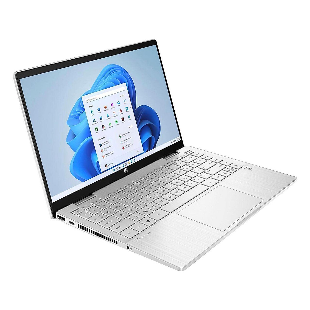 HP 2022 Pavilion x360 14" FHD IPS Touchscreen Premium 2-in-1 Business Laptop, 12th Gen Intel 10-Core i5-1235U Upto 4.4GHz, 8GB RAM, 2TB PCIe SSD, Backlit KB, Fingerprint, Windows 11 Pro + HDMI Cable