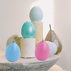 ONNPNN 8 Cavity Easter Egg Silicone Mold, Egg Shape Chocolate Candy Fondant Molds, 3D Food Shape French Dessert Moulds, Creative Easter Eggs Ice Cube Baking Tray for Soap Resin Lotion Bar