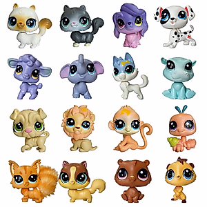LPS Toys, 2 PCS Random LPS Toys Set, LPS Pack Cute Pet Collector, Pet Shop Kid Toys,Action Cartoon Collection Kids Toy Gift,Rare pet Store cat and Dog Set Toys