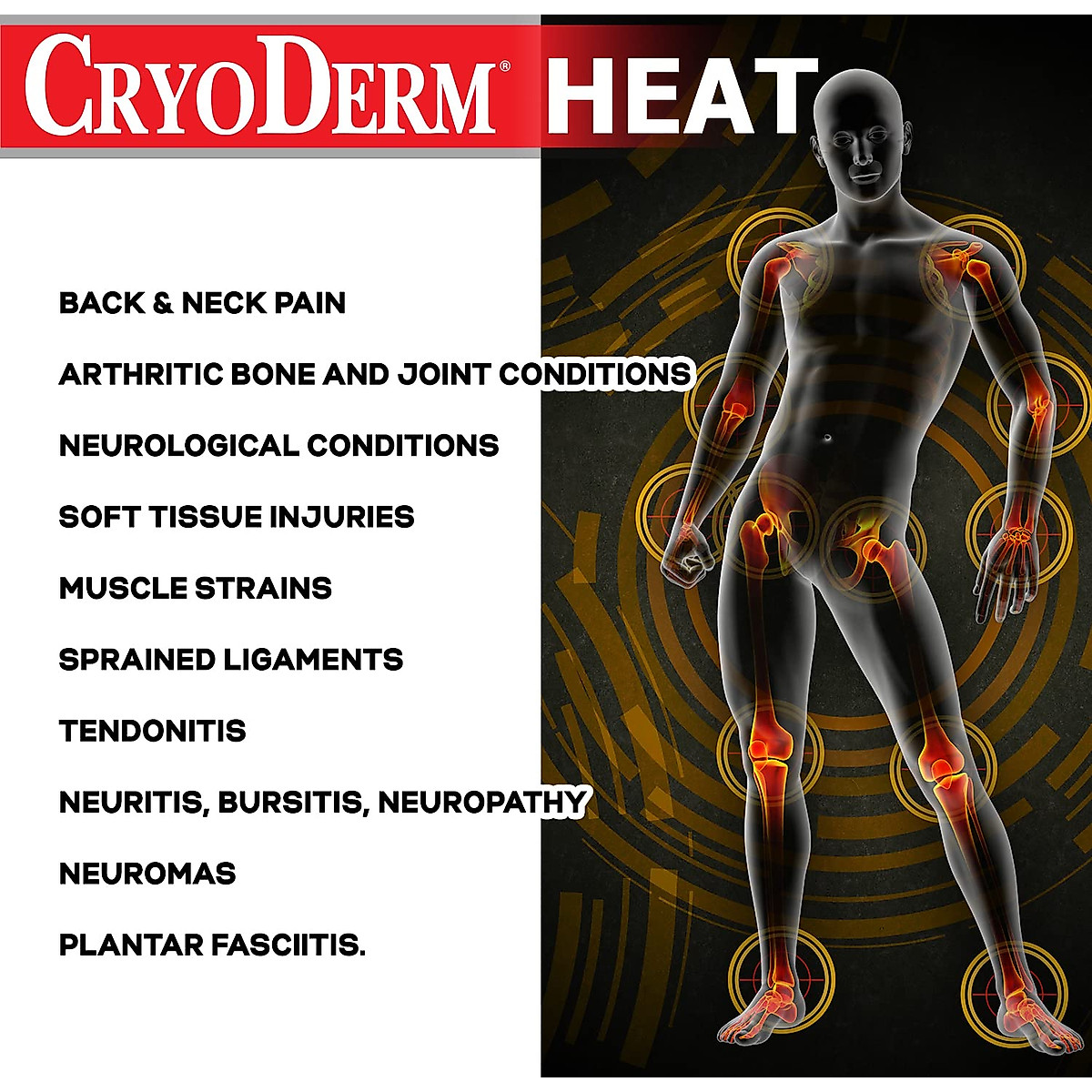 Cryoderm Heat Roll-On 3 oz.