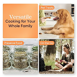 COSORI Food Dehydrator (50 Recipes) for Jerky, Vegetables Fruit, Meat, Dog Treats, Herbs, and Yogurt, Dryer Machine with Temperature Control, 6 Stainless Steel Trays, Rear-Mounted Fan, Silver