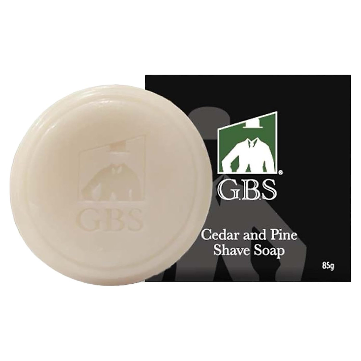 G.B.S 97% Men's Cedar & Pine Shave Soap –All Natural Shave Soap for Men- Creates a Rich Lather Foam for Ultimate Wet Shaving Experience (Cedar and Pine)