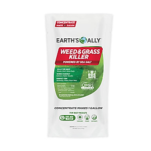 Earth's Ally Weed and Grass Killer Concentrate | Safe, Pet-Friendly Natural Weed Control Spray for Patios, Driveways & Sidewalks, Makes 1 Gallon