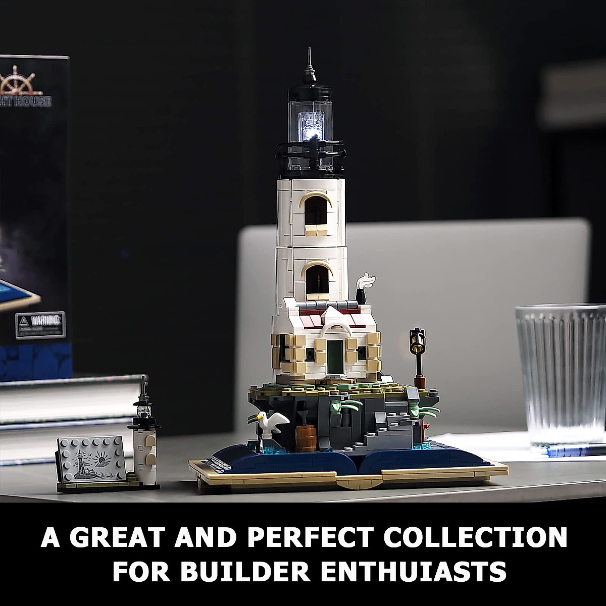 YOIFOY Ideas Lighthouse Building Sets with Glowing Rotating Lighting for Kids and Adults to Build and Collect, STEM Gifts for Boys and Girls Ages 8+(1016 Pieces),New in 2023