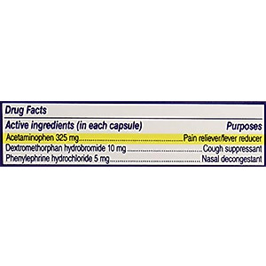 Alka-seltzer Plus Cold & Flu, Power Max Cold and Flu Medicine, Day, For Adults with Pain Reliver/Fever Reducer, Cough Suppressant, Nasal Decongestant, 24 count