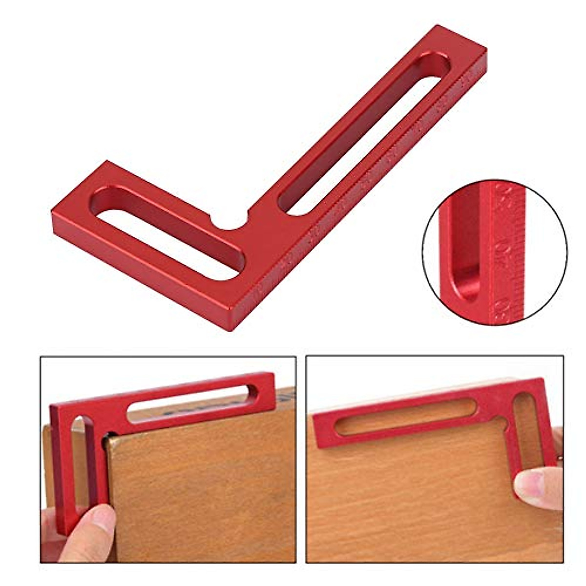 Rectangular 90 Degree Professional Positioning Ruler Woodworking Clamping Square Ruler Measurement Square Layout Template Tool
