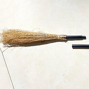 Cabilock Masquerade Witch Broom Wooden Household Model