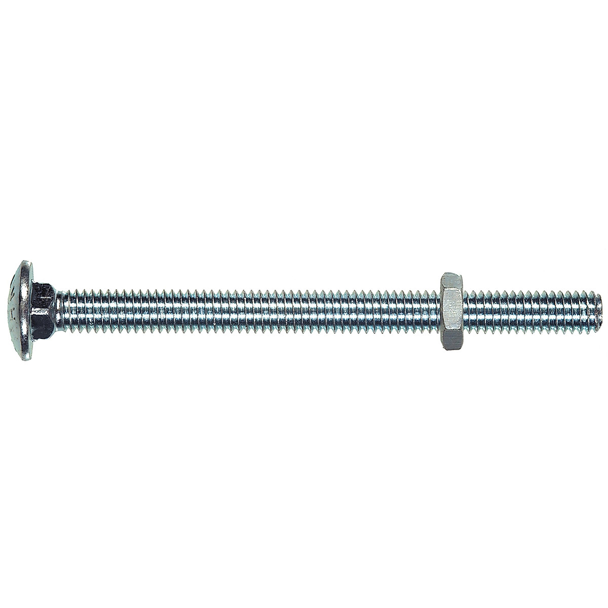 Hillman 2152 10-24 x 2-1/2-Inch Carriage Bolt with Nut, 25-Pack , zinc
