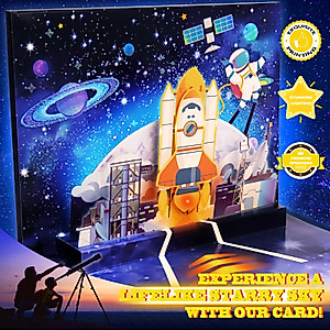 BYKOOO Birthday Card, Musical Pop Up Cards w Light, Birthday Cards w Cool Sound Effects and, Celebrate Birthdays, Graduations, Weddings & Promotions w Congrats, Greeting Card w/Congrats Text on Cover