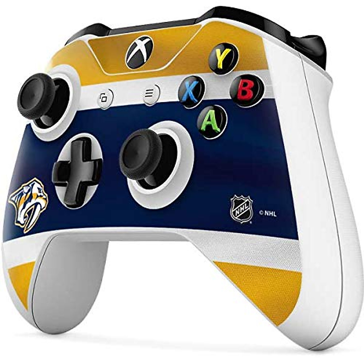 Skinit Decal Gaming Skin compatible with Xbox One S Controller - Officially Licensed NHL Nashville Predators Alternate Jersey Design