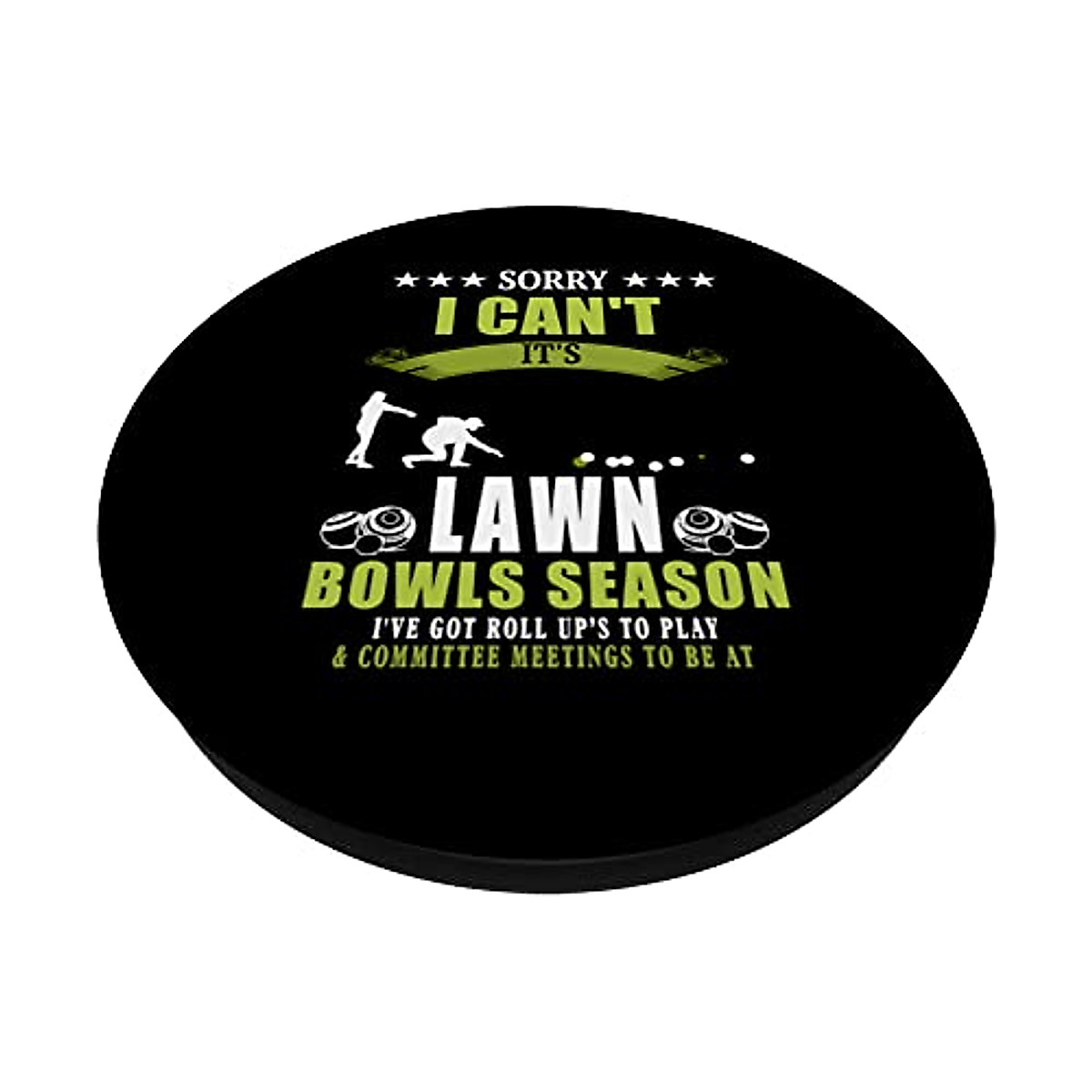 Lawn Bowls Idea For Women & Novelty Lawn Bowling PopSockets Swappable PopGrip