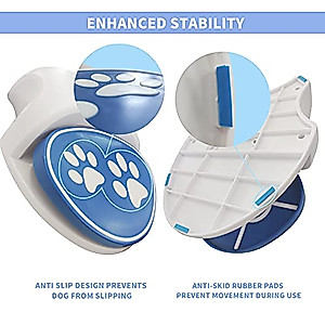 EverBrit Outdoor Dog Water Fountain Step On Water Dispenser Garden Dog Cooling Tool with 2 Nozzles, Always Fresh Water, Sturdy and Easy to Use