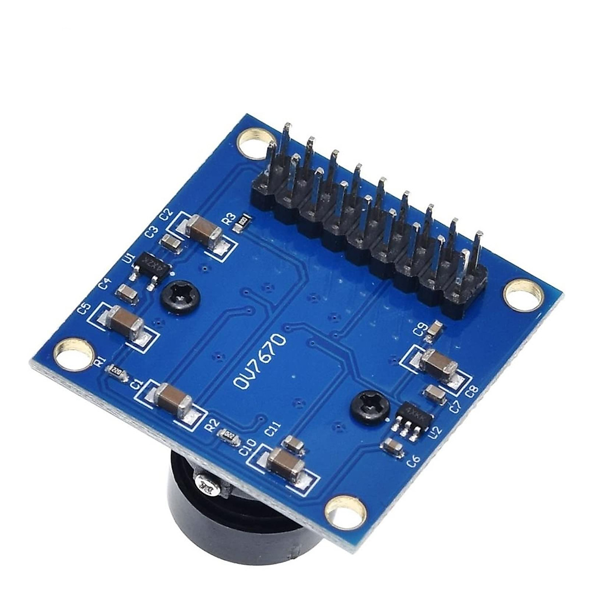 1Pcs OV7670 Camera Module Supports VGA CIF Auto Exposure Control Display Active Size 640X480 (Color : Ov7670)