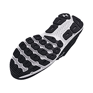 Under Armour Men's Charged Escape 4 4E Running Shoe, (002) Black/Black/White, 11