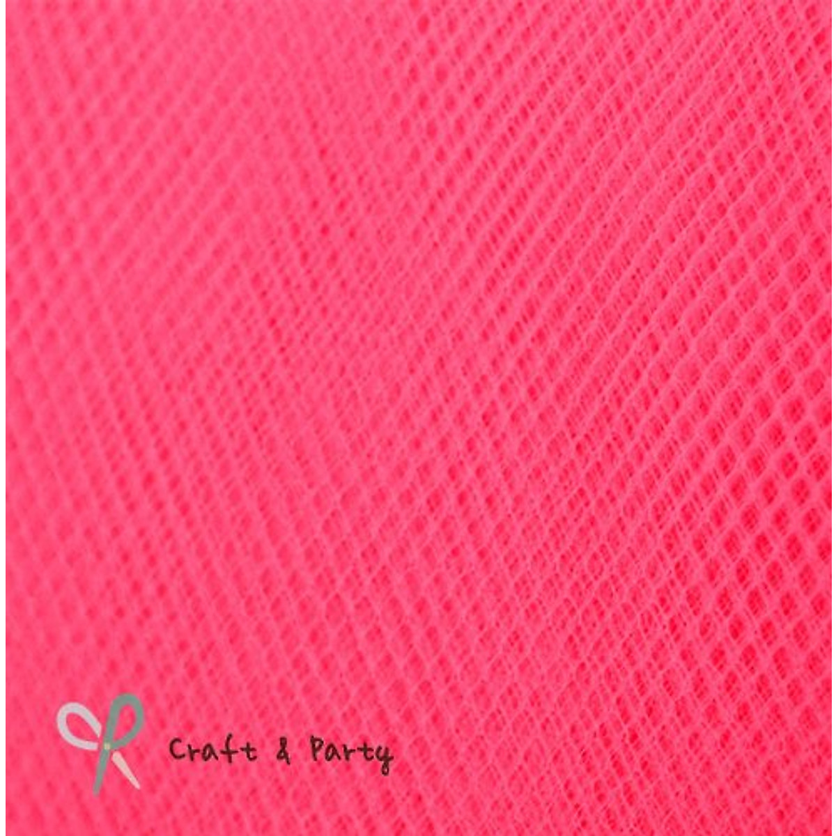 LA Linen Tulle Bolt, 54" x 40 yd, Hot Pink