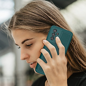 FNTCASE for Samsung Galaxy A23 5G Case: (Samsung Galaxy A23 4G LTE) Dual Layer Protective Heavy Duty Cell Phone Cover Shockproof Rugged with Non Slip Textured Back - Bumper - 6.6inch Dark Green