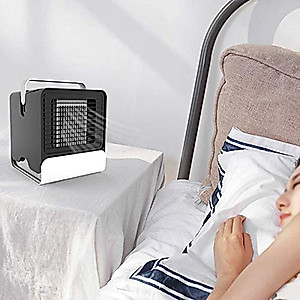 Portable Air Conditioner,Personal Air Cooler Misting Fan with 3-Speeds,Mini USB Portable Cooler Air Conditioning Fan,Quiet Mini Fan Air Cooler Suitable For Home,Office.