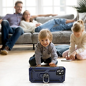 ADDIT Case for iPhone 12 Mini Phone Case iPhone 12 Mini Case, with Stand Ring, Support Magnet Car Mount, Military Grade, Heavy Duty, for iPhone 12 Mini Case Blue