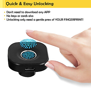 SUMNEW Fingerprint Cabinet Lock, Smart Biometric, Keyless Hidden File Drawer Wardrobe Lock, Child Safety Electric Lock, DIY Wooden Furniture for Home Office