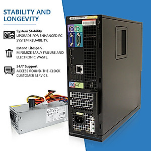 POINWER H240AS-01 H240AS-00 L240AS-00 2TXYM 3WN11 240W Optiplex 7010 SFF Power Supply for Dell Optiplex 390 790 960 990 3010 9010 Small Form Factor Systems CCCVC 3RK5T ac240as-00 D240ES-00