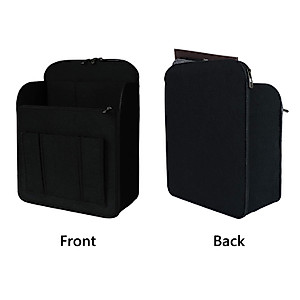 APSOONSELL Felt Backpack Organizer Insert Lightweight Backpack Shaper Foldable Tote Organizer for Handbag Tote Rucksack Shoulder Bag, Black, M