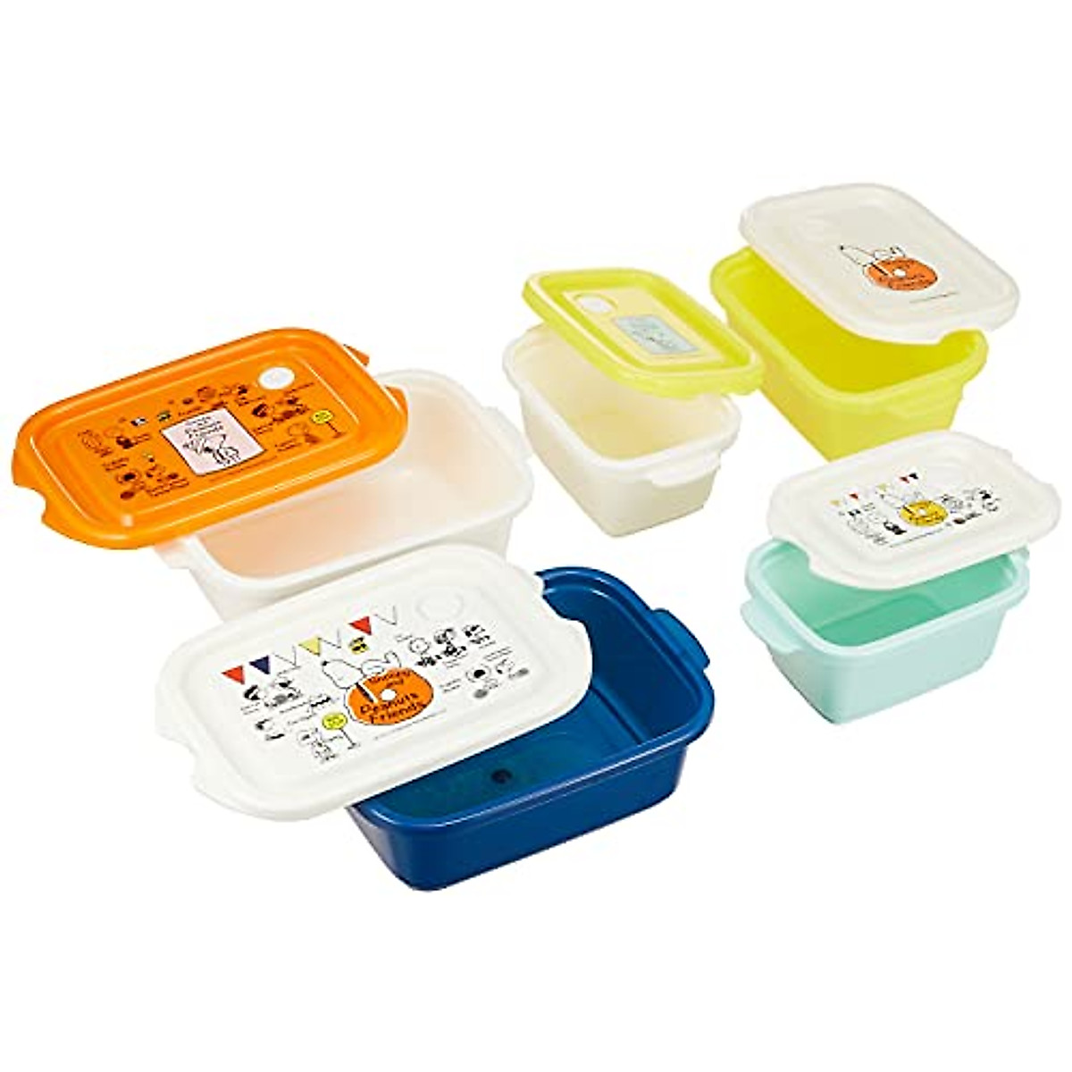 Skater SET921 Snoopy Peanuts Food Container & Hot Towel Gift Set, Made in Japan