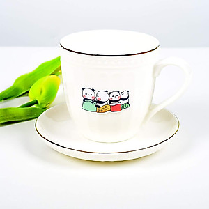 6 Sheets Small Cute Cat Panda Letter Stickers Korean Stationery Stickers Laptop and Water Bottle Decal Sticker Photo Planner Stickers for DIY Arts and Crafts,Life Daily Planner,Calendars (6pcs Animal)