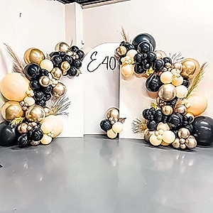 107pcs Brown Blush Balloon Garland Baby Shower Decorations Cream Peach White Pastel Balloon Arch 1st Birthday Party Decor Supplies