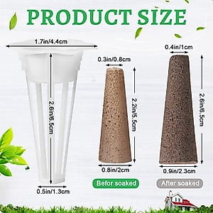 Cunhill 100 Pcs Hydroponic Plant Grow Sponges Pods Kit Root Plant Basket Seed Planting Kit Replacement Pod Cups Pot Hydroponic Pods for Garden Indoor Herb Hydroponic Growing System(Petal Style)