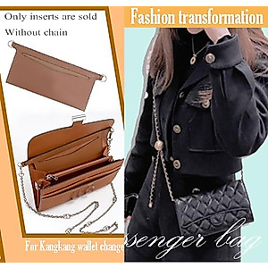 Lckaey purse insert Bag accessories kit- for Wallet Sarah bag, handbag inner bag organizer, 3015- brown