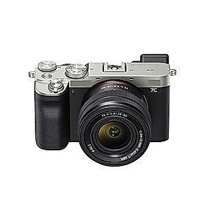Camera Mirror 7C A7C Full-Frame Mirrorless Camera Digital Camera with 28-60 Mm Lens Compact Camera Professional Photography Digital Camera (Color : Silver)