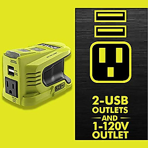 RYOBI 300-Watt and 150-Watt Powered Inverter Generators Model RYi450BG-CMB