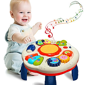 Serdios Baby Activity Table,Touch and Explore Table,Learn and Musical Table,for Baby Toy 3 to 18 Months